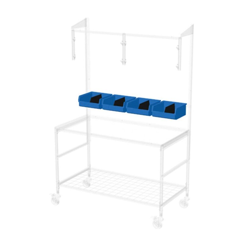4 Sorting Bins with Dividers for ERGO-50 Work Tables - Mobile Storage ...